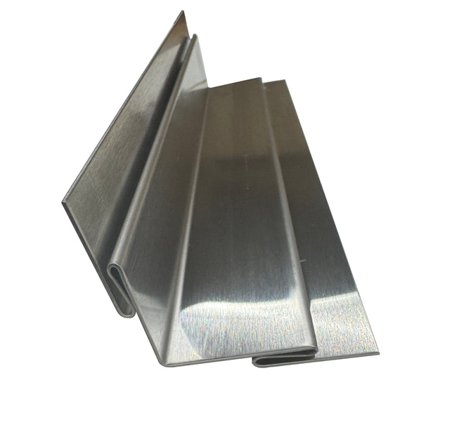 Stainless Steel 90° Inside Corner Panel Trim - 20ga | #4 Brushed Finis